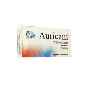 Auricam 15 mg caja con 10 tabletas | Mejor Precio