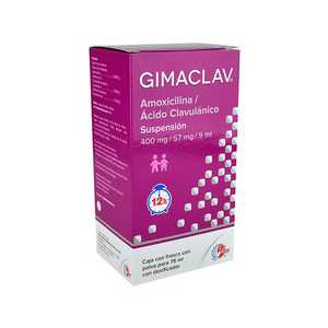 Gimaclav 400/57mg/5ml caja con 1 frasco de 75ml | Mejor Precio