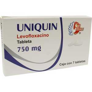 Uniquin 750 mg caja con 7 tabletas | Vitau