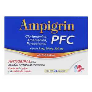 Ampigrin 3/50/300mg caja con 24 cápsulas | Vitau