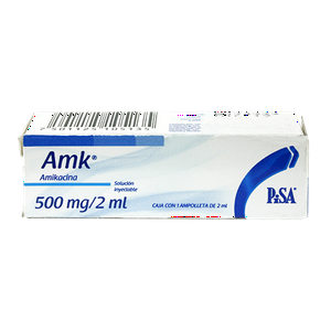 Amk 500 mg/2ml caja con 1 ampolleta de 2ml solución inyectable | Mejor ...