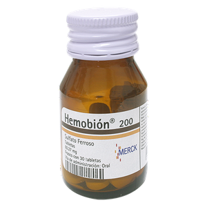 Hemobion 200mg frasco con 30 tabletas | Vitau