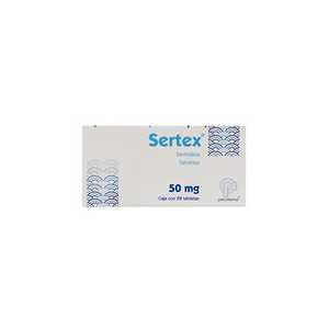 Sertex 50 mg caja 28 tabletas | Mejor Precio