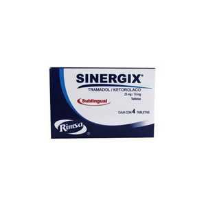 Sinergix 25mg/10mg caja 4 tabletas | Mejor Precio