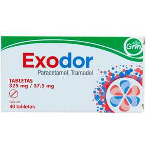 Exodor 325/37.5mg caja con 40 tabletas | Mejor Precio