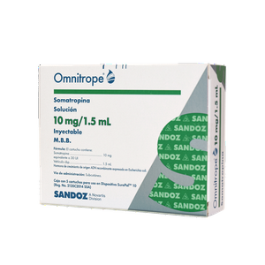 Omnitrope Caja con 1 cartucho 10 mg / 1.5 mL | Vitau