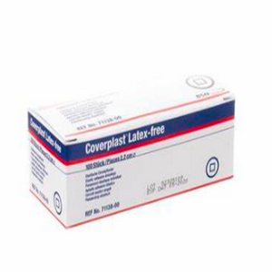 Coverplast Latex-Free caja con 100 piezas de 2.2cmx2.2cm | Mejor Precio