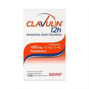 Clavulin 12H 400mg 400mg-57mg/5ml Caja con frasco 70 ml suspensión ...