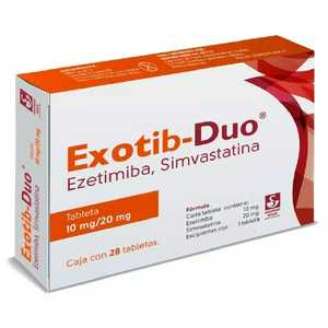 Exotib-Duo 10mg/20mg Caja 28 | Mejor Precio en Vitau