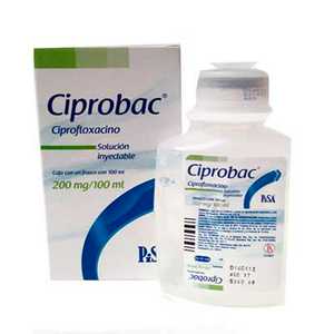 Ciprobac 200mg/100ml caja con 1 frasco de 100ml solución inyectable ...
