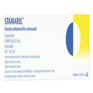 Stamaril 1000 Dl / 0.5 mL Caja con 1 frasco ámpula 1 jeringa prellenada ...